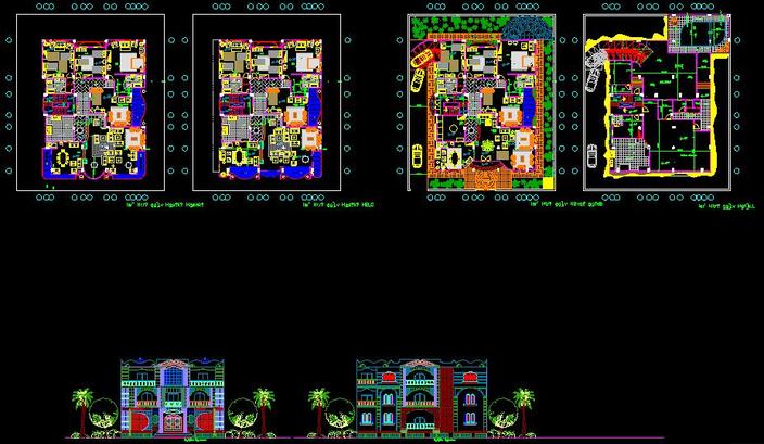 architectural cad for villa - AutoCAD - 3D CAD model - GrabCAD