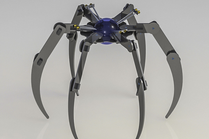 Hexapod Robot - SOLIDWORKS - 3D CAD model - GrabCAD