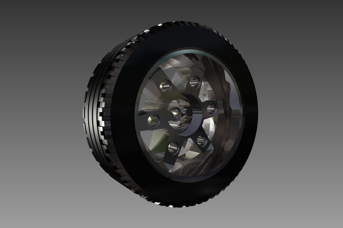 LEGO Tire Complete #002997 #002998 - Autodesk Inventor, STEP / IGES ...