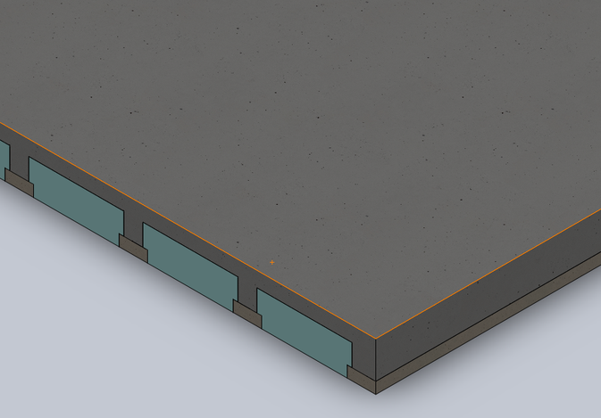 255mm Slab with PB4 polystyrene void formers - STL, SOLIDWORKS - 3D CAD ...