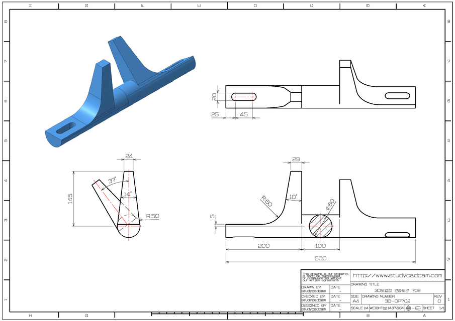 3D part drawings | 3D CAD Model Library | GrabCAD
