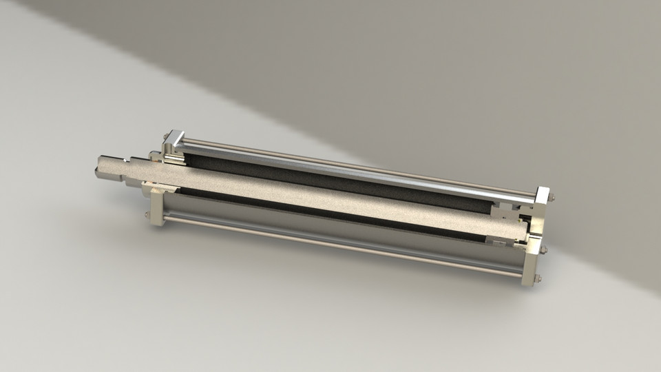 Cutaway View Of Hydraulic Linear Actuators