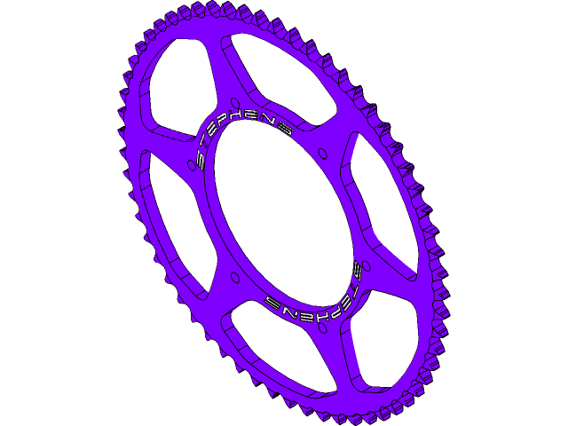 Kits & How To Craft Supplies & Tools DWG file 125 tooth sprocket DXF ...