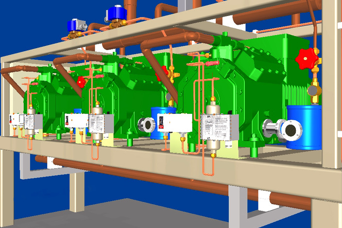 Parallel compressor rack