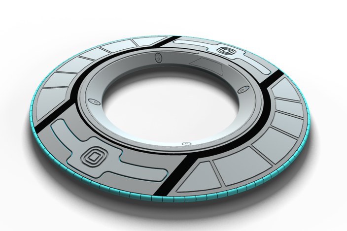 TRON Idendity Disc - STEP / IGES - 3D CAD model - GrabCAD