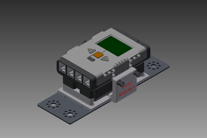 NXT Brick Mount variant 2 - STL - 3D CAD model - GrabCAD