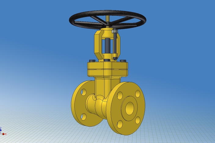 ASME B16.10 Gate Valve Flanges Ends RF - Class 150 1"Ø