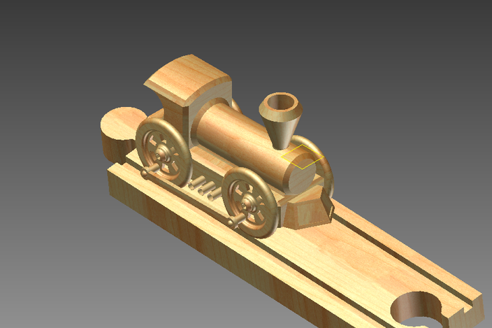 miniature train - Autodesk Inventor - 3D CAD model - GrabCAD
