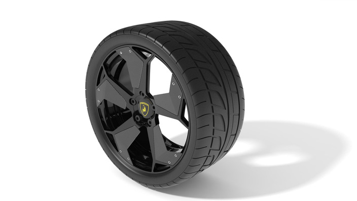Lamborghini Reventon wheel - STEP / IGES - 3D CAD model - GrabCAD