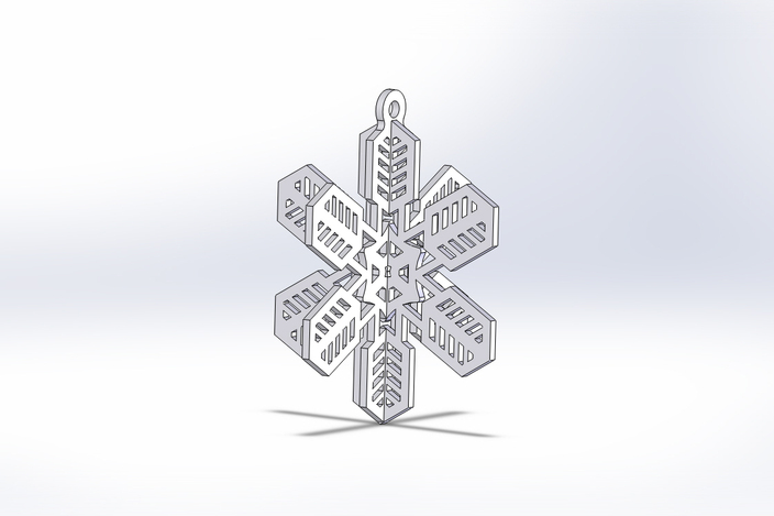 Snowflake 4 - STL, SOLIDWORKS - 3D CAD model - GrabCAD