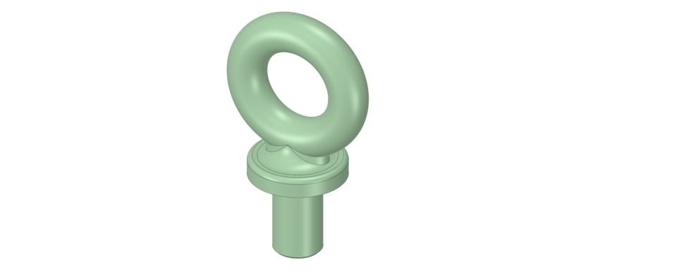 Lifting Eye Bolt - Design Fundamentals | 3D CAD Model Library | GrabCAD