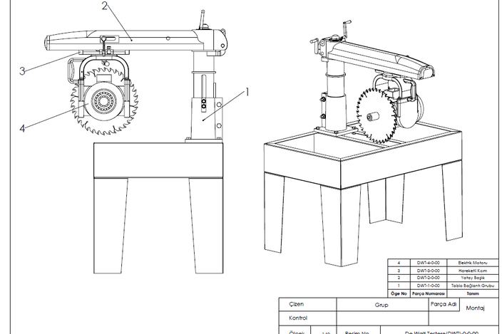 saw machine design (DeWalt) - Parasolid, SOLIDWORKS - 3D CAD model ...