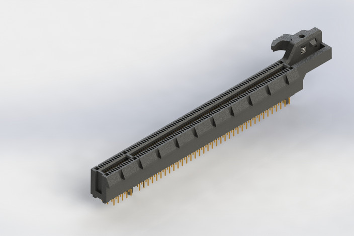 PCIe x16 Connector with retention clip - STEP / IGES, SOLIDWORKS - 3D ...
