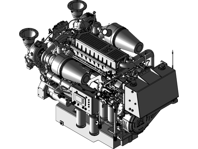 CAT ENGINE | 3D CAD Model Library | GrabCAD