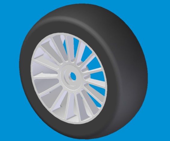Wheel for RC-Car - STL, STEP / IGES - 3D CAD model - GrabCAD
