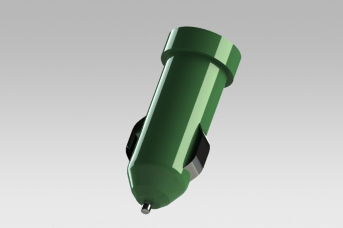 Super Mario Pipe USB Car Charger Concept - SOLIDWORKS - 3D CAD model ...