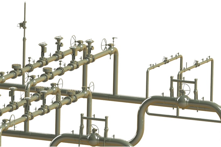 Natural Gas Pressure Regulator Station - - 3D CAD model - GrabCAD
