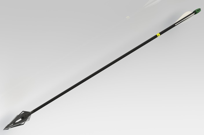 Flecha De Caza Step Iges Solidworks 3d Cad Model Grabcad