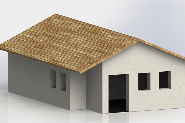 Simple House - SOLIDWORKS - 3D CAD model - GrabCAD