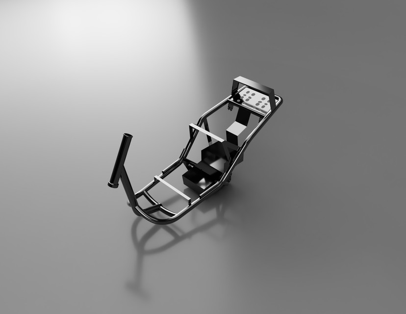 Electric Scooty Chassis | 3D CAD Model Library | GrabCAD