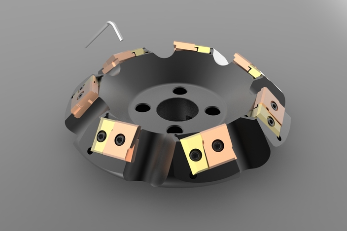 Face mill - SOLIDWORKS - 3D CAD model - GrabCAD