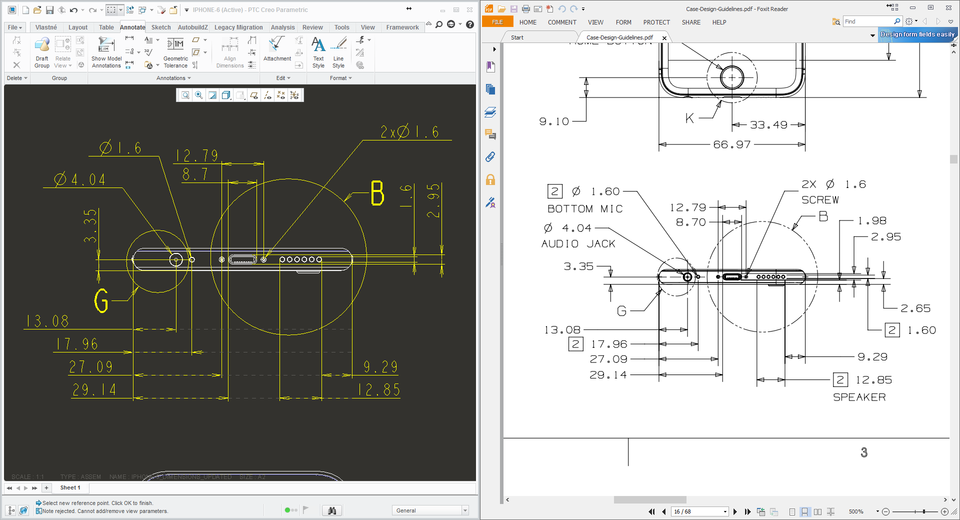 Iphone Cad Drawing