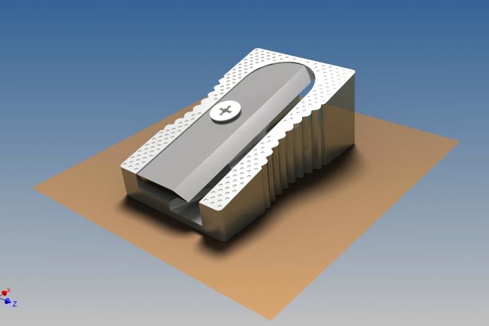 Pencil Sharpener - Autodesk Inventor, CATIA, STEP / IGES - 3D CAD model ...