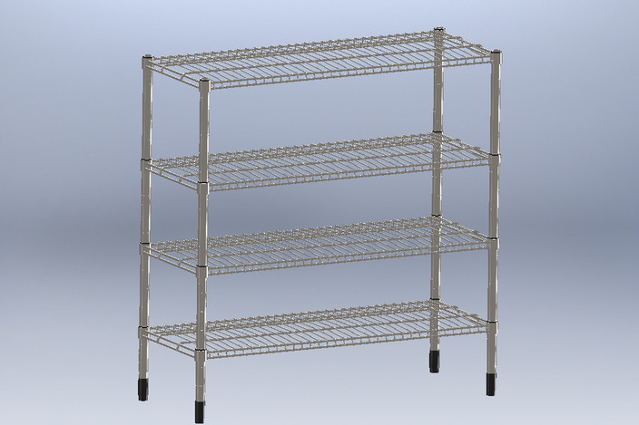 IKEA Omar Shelf - STEP / IGES - 3D CAD model - GrabCAD