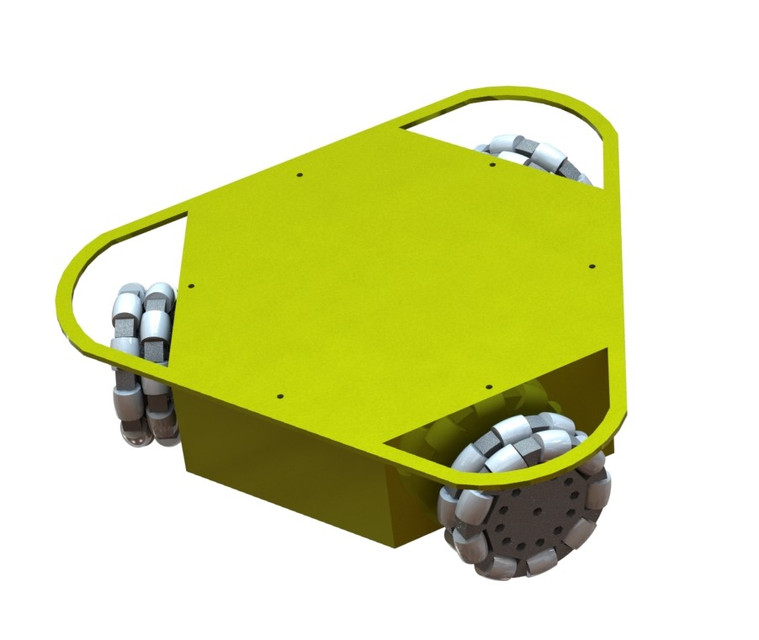 3WD Triangular 100mm Omni Wheel Mobile Robotics Car 10003 NEXUS Robot ...