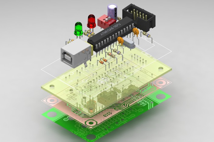 PCB USB ASP