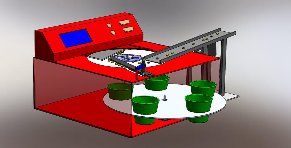 Automatic small part counting machine | 3D CAD Model Library | GrabCAD