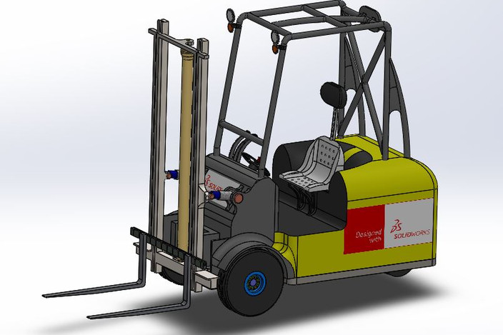 Fenwick/Forklift---Carretilla elevadora - SOLIDWORKS - 3D CAD model ...