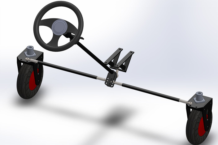 Basic Ackerman steering rack - STEP / IGES, SOLIDWORKS - 3D CAD model ...
