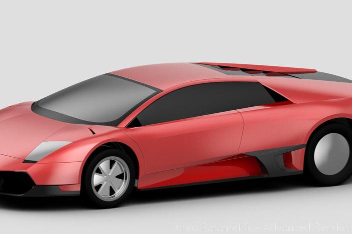 Creo Lamborghini Car Model - PTC Creo Parametric - 3D CAD model - GrabCAD