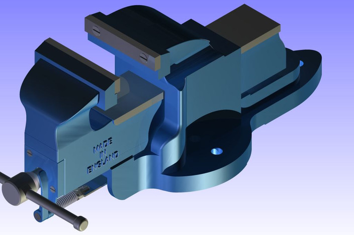 BENCH VICE - STEP / IGES - 3D CAD model - GrabCAD