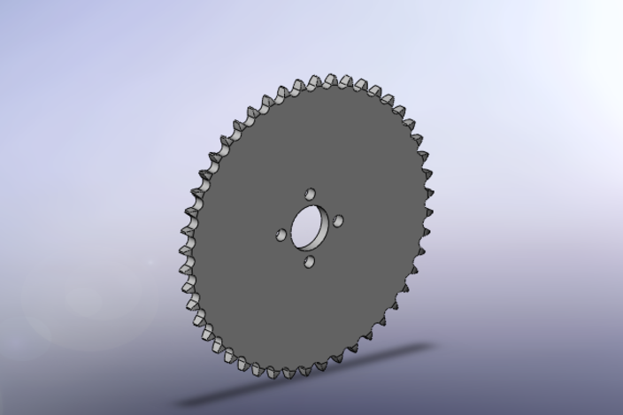 chain wheel - SOLIDWORKS - 3D CAD model - GrabCAD