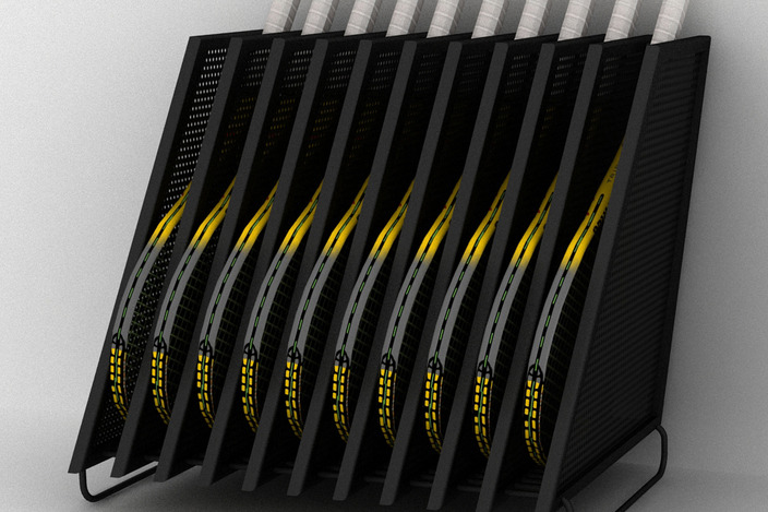 Racquet rack - Autodesk 3ds Max - 3D CAD model - GrabCAD