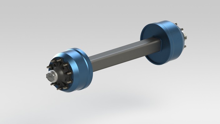 BPW Axle - SOLIDWORKS - 3D CAD model - GrabCAD
