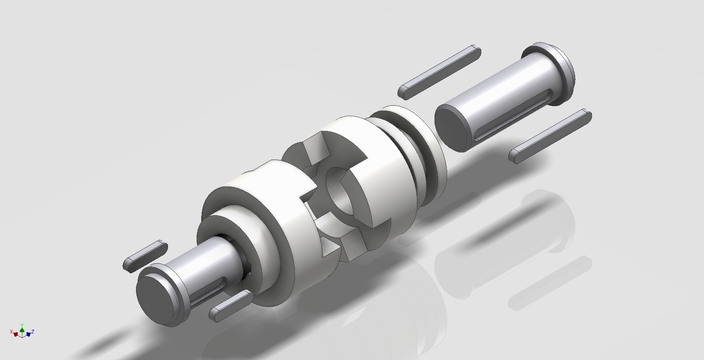 Claw coupling - AutoCAD, Autodesk Inventor, STL, STEP / IGES - 3D CAD ...