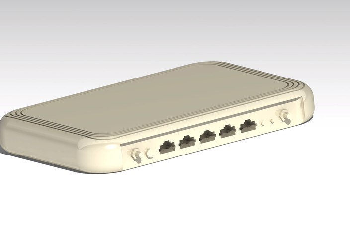 Wi-Fi router - CATIA - 3D CAD model - GrabCAD
