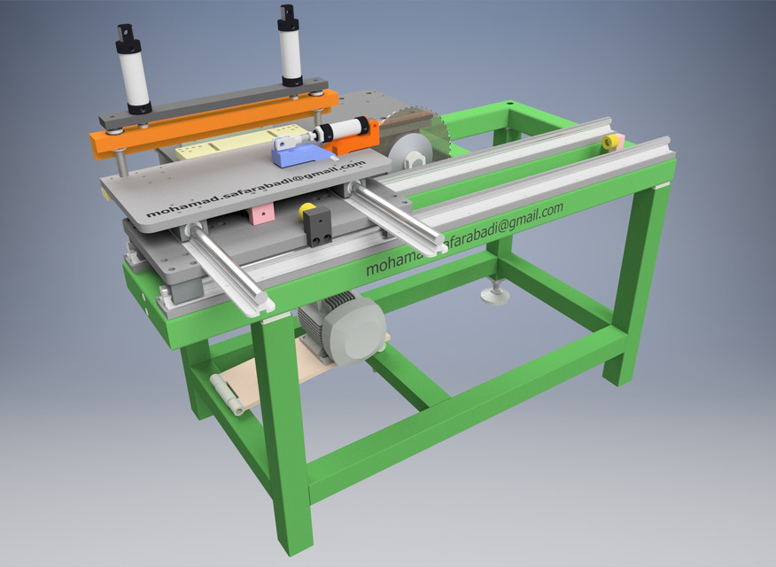 Single Side Sawing Machine | 3D CAD Model Library | GrabCAD