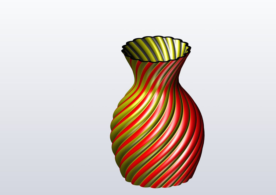 Flower vase | 3D CAD Model Library | GrabCAD
