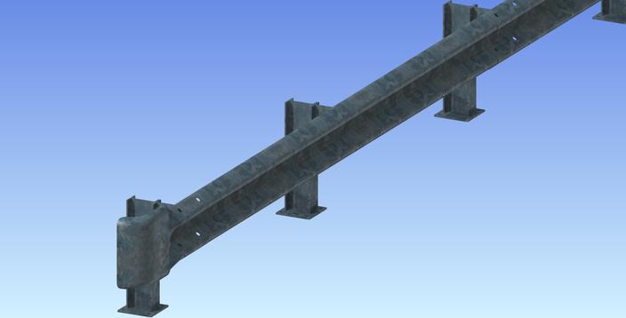 Vehicle Guardrail - AutoCAD - 3D CAD model - GrabCAD