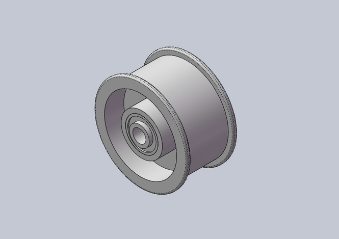 P2B Flat belt pulley - STL, STEP / IGES, SOLIDWORKS - 3D CAD model ...