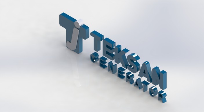 Teksan Generator Logo - SOLIDWORKS - 3D CAD model - GrabCAD