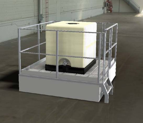 Single IBC bund with access