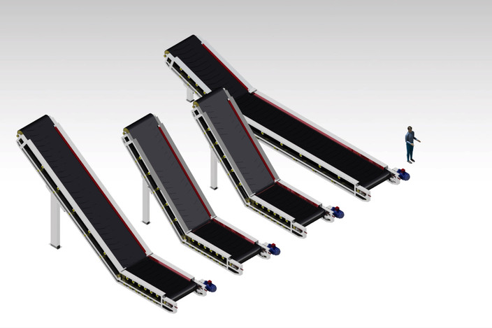 Parametric Belt Conveyor - STEP / IGES - 3D CAD model - GrabCAD