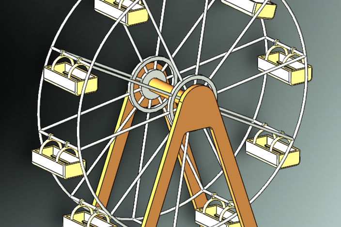 Ferris Wheel - STEP / IGES, SOLIDWORKS, Other - 3D CAD model - GrabCAD