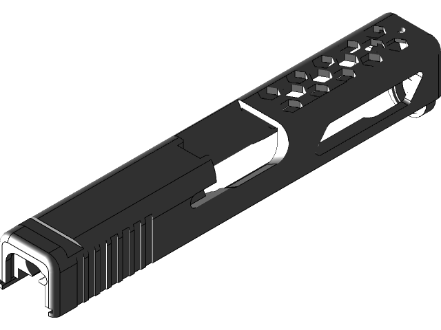 Glock 19 Gen3 Slide 3d Cad Model Library Grabcad 43 Off