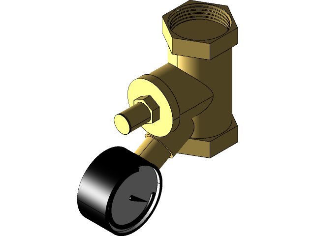 Pressure Reducing Valve Genebre 3/4'' 3D CAD Model Library, 41% OFF